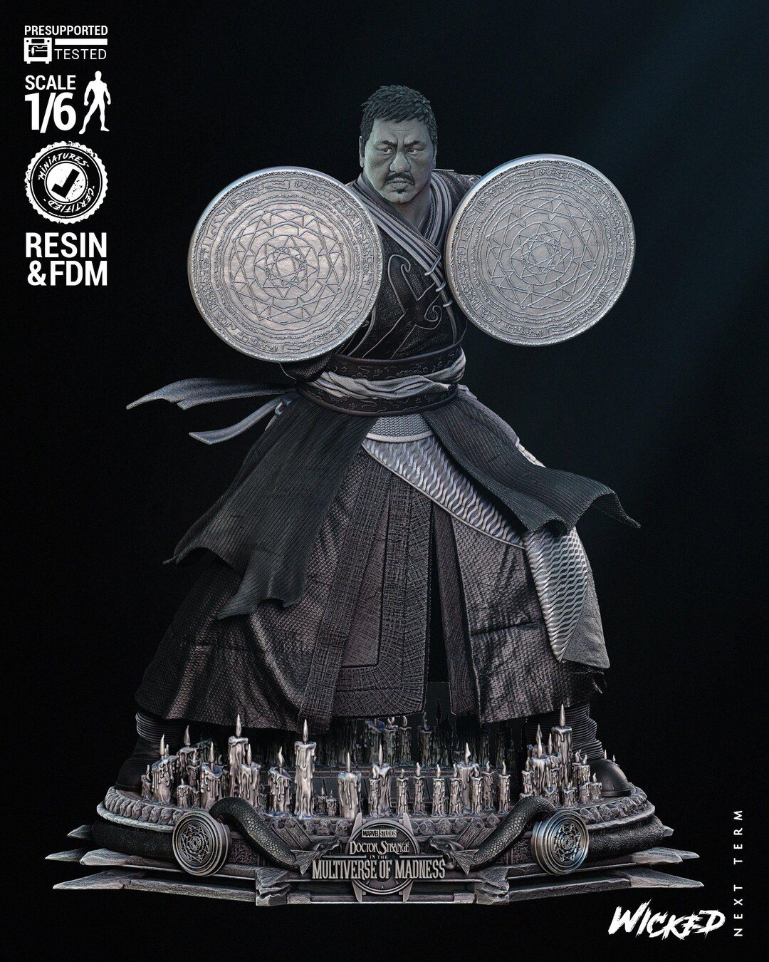 Wong (fan Art) Sculpture - 6 or 12 Scale (330mm or 165mm) - 3D Print - Etsy