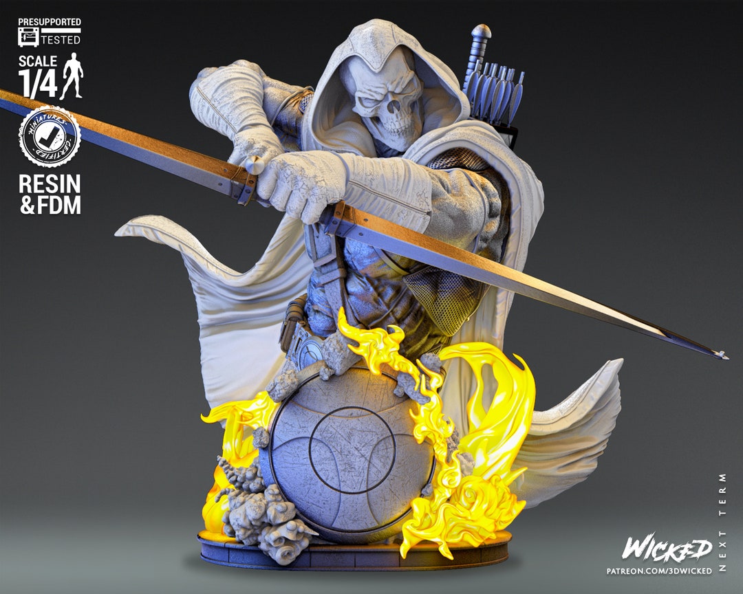 Taskmaster (fan Art) Bust - 4 or 8 Scale (290mm or 145mm) - 3D Print ...