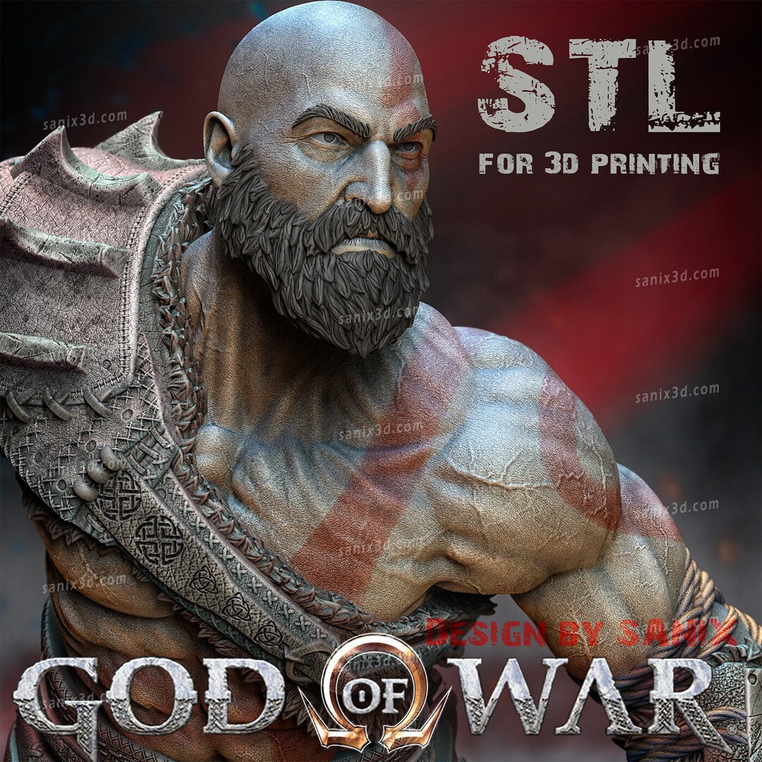 Kratos (god of War) 3D Print Model - Fan Art, 10 Scale Model Kit - Etsy UK
