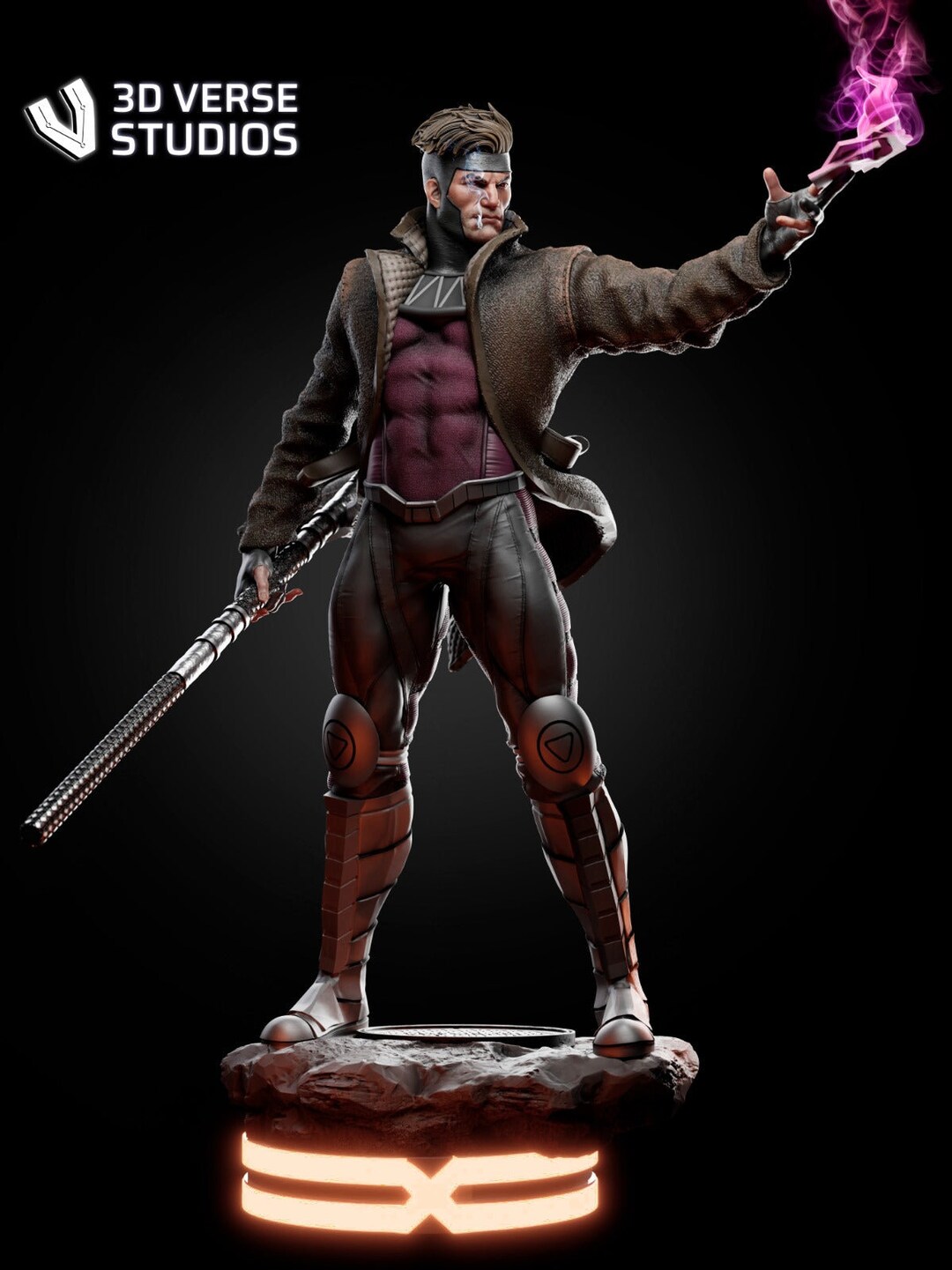 Gambit (fan Art) Sculpture - 6, 9 or 12 Scale - 3D Print - Etsy