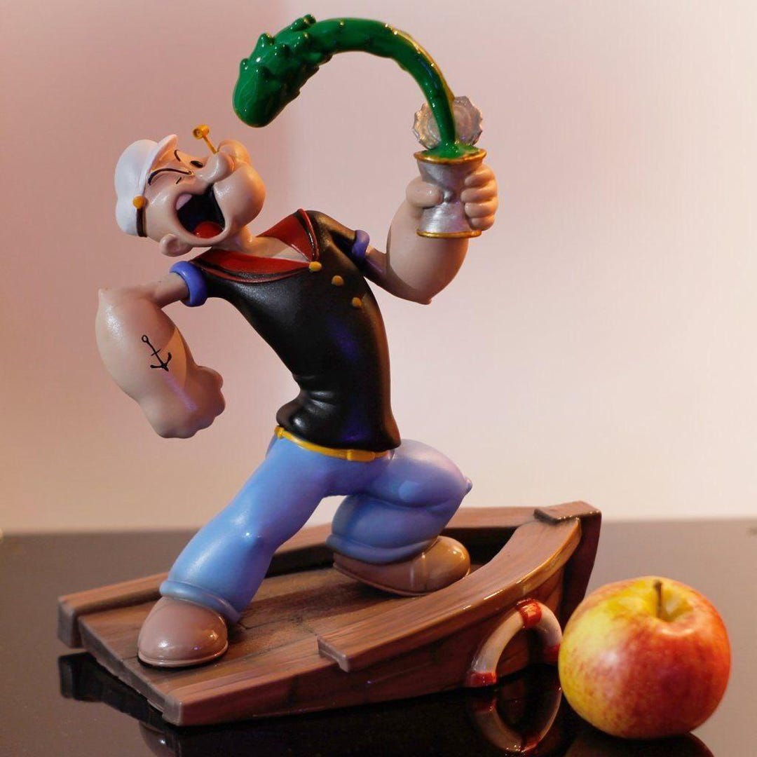 Popeye- Popeye 3d Print, Unpainted and Unassembled (H = 246mm) - Etsy UK