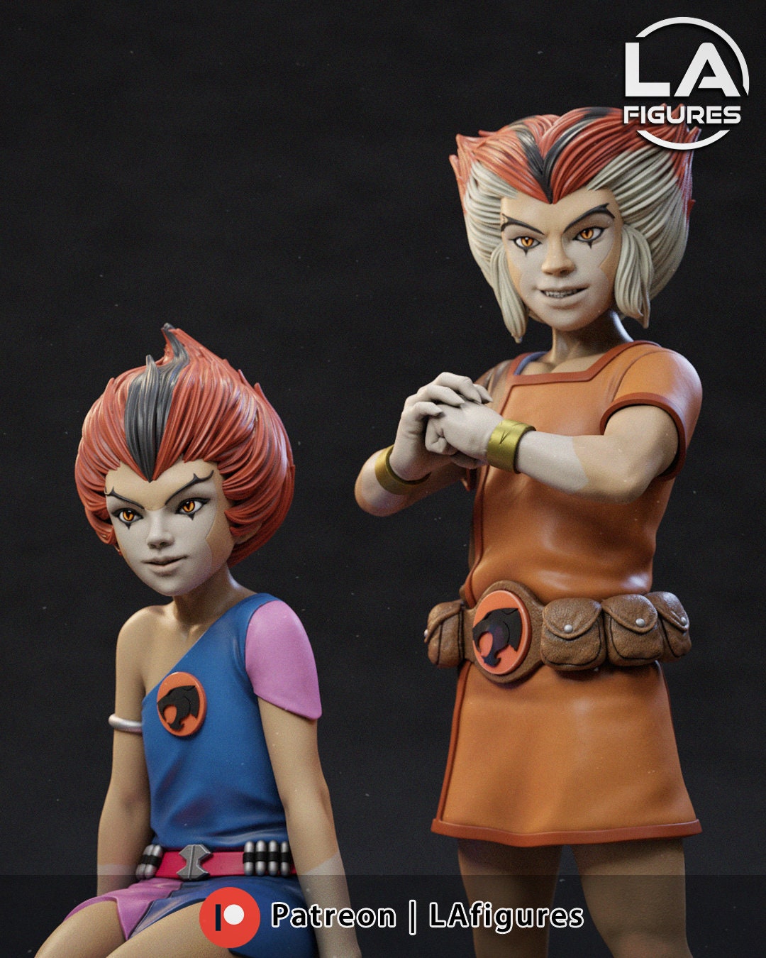 Willy Kit & Willy Kat thundercats Statue 184mm 3D Print - Etsy UK