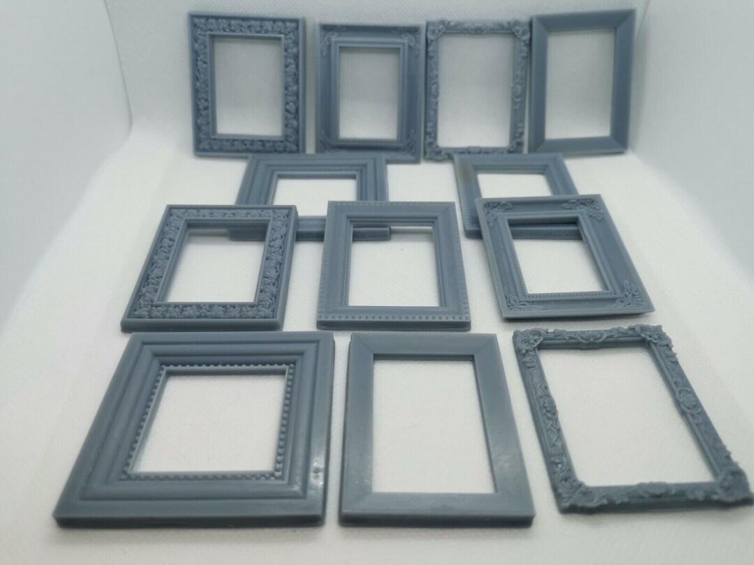 12 X Miniature Picture Frames Miniature Dolls House 6cm - Etsy