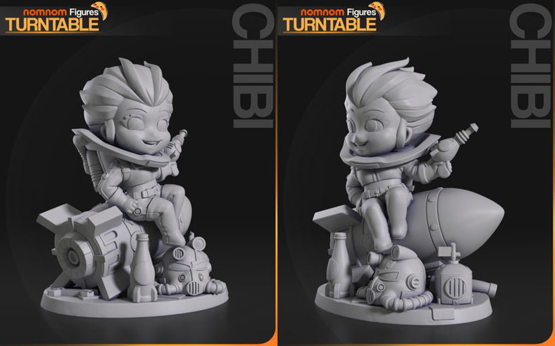 Nuka Girl Chibi Fallout 3d Print Kit 75mm - Etsy