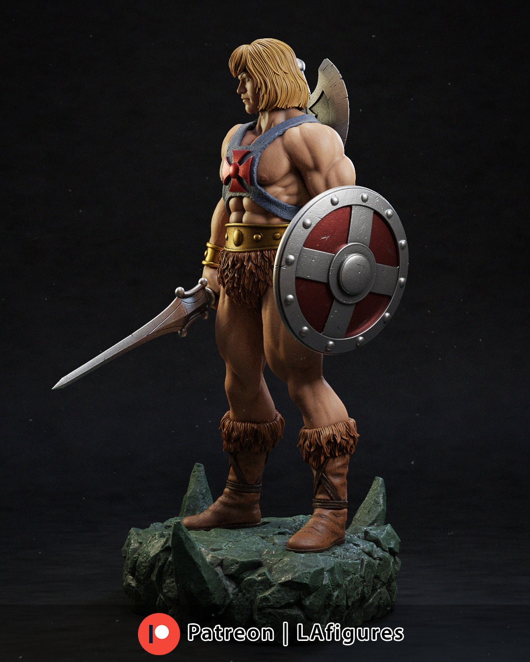 He-man Statue fan Art 10 or 12 Scale 220mm 3D Print - Etsy UK