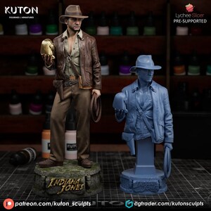 Indiana Jones 3D Printed Model 210mm (1/10 Scale) - Fan Art - Etsy UK