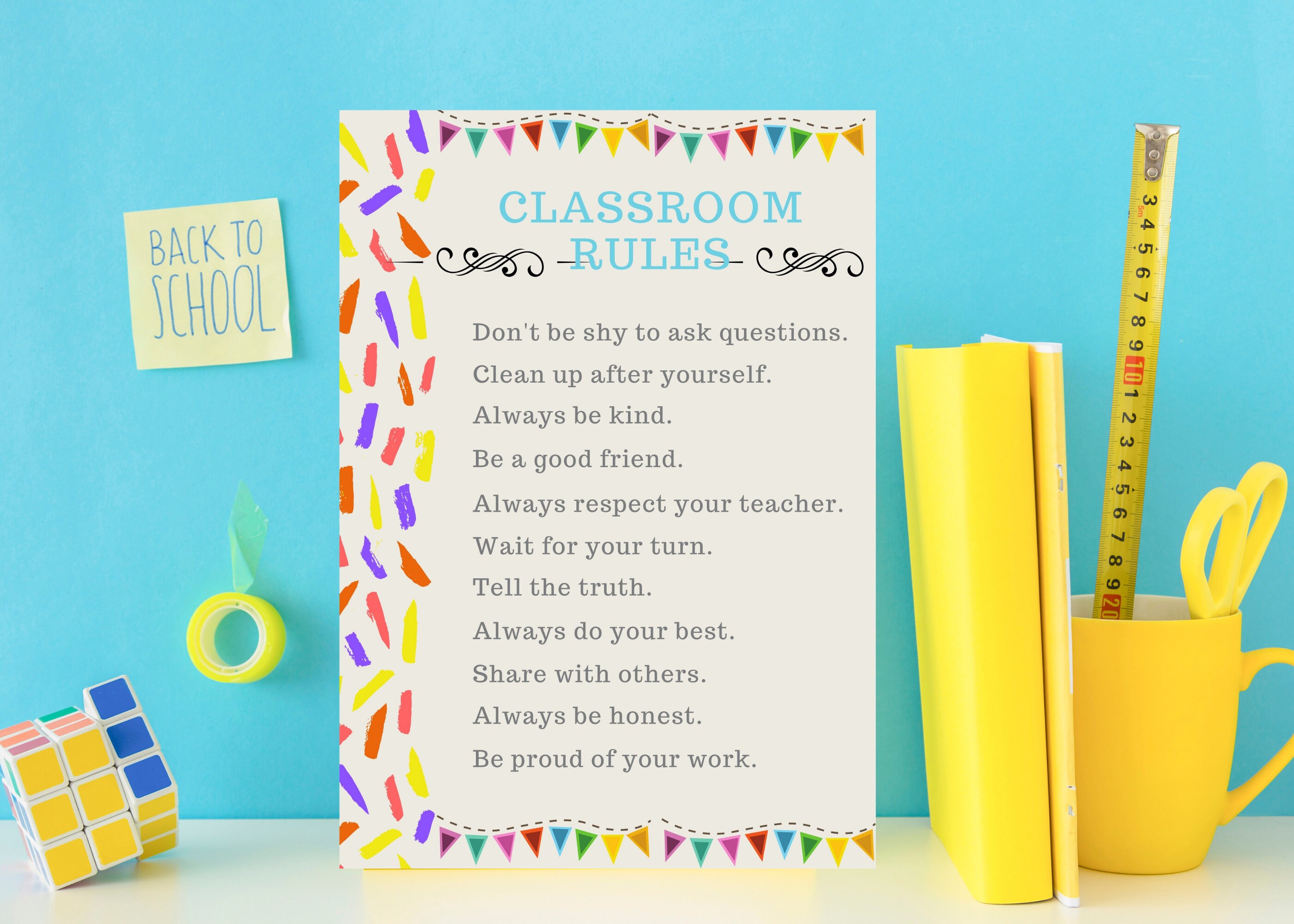Classroom Rules Printable Classroom Chart Classroom Poster - Etsy