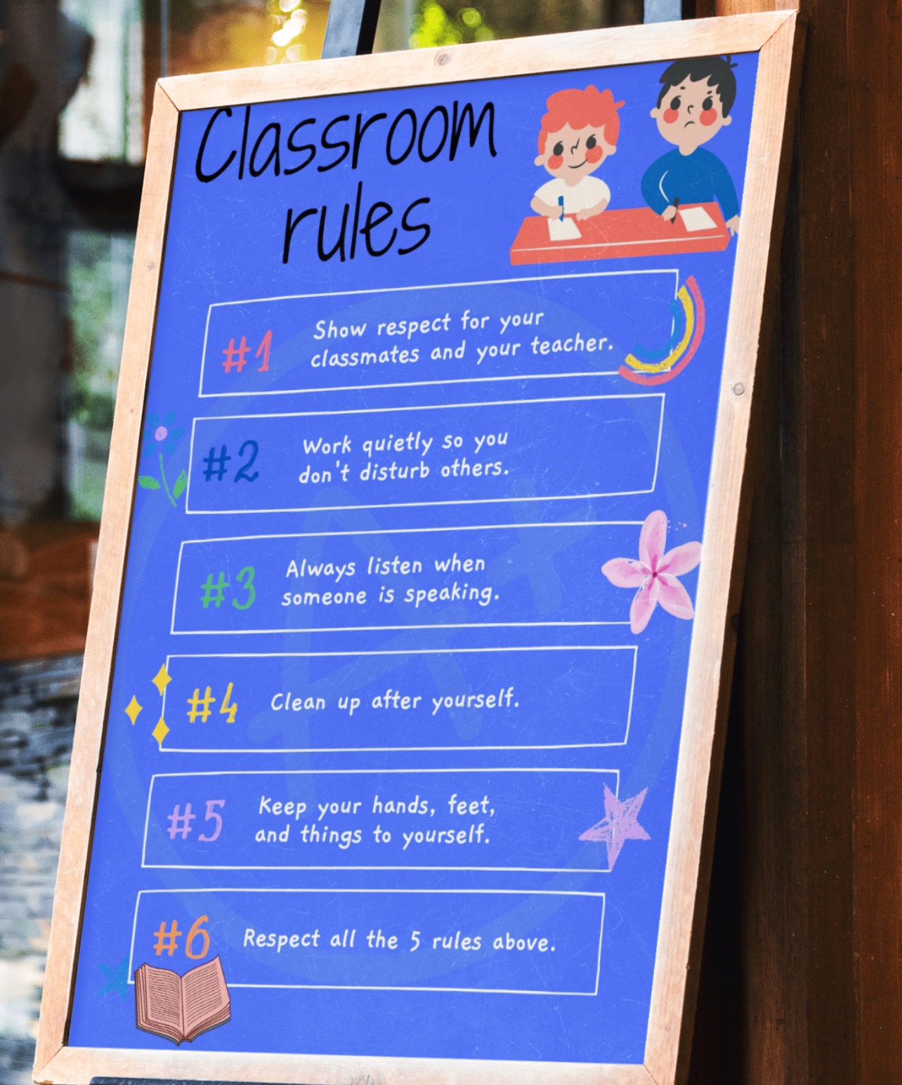 Classroom Rules Printable, Classroom Chart, Classroom Poster, Instant ...