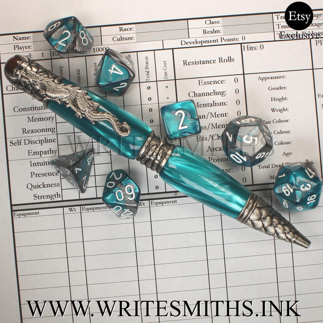 Dragon Themed Pen, Luxury Pen, Handmade Pen, Gaming Pen, Refillable Pen ...