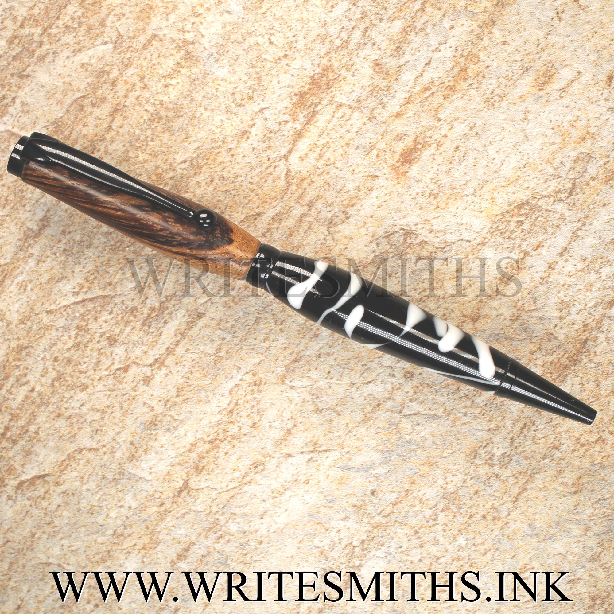 Zebrawood Pen, Handmade Pen, Custom Pen, Black and White Pen, Luxury ...