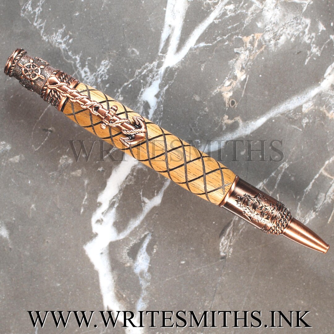Nautical Themed Handmade Ballpoint Pen, Teak Pen, Parker Pen, Custom ...