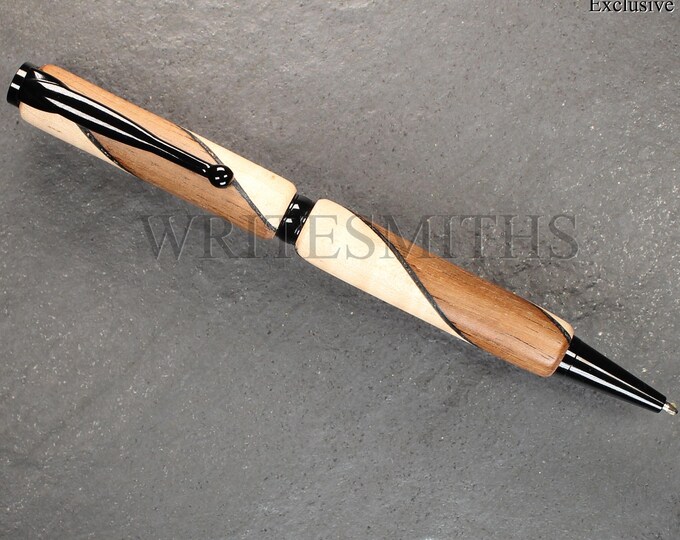 Handmade Wood Pen, Custom Pen, Luxury Pen, Candy Stripe Pen, Maple Pen ...