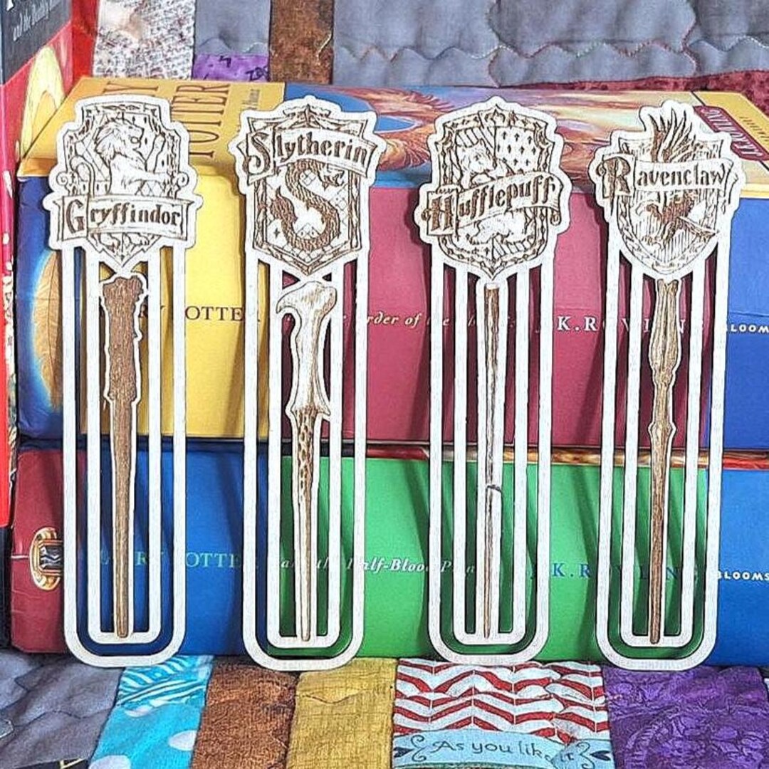 Spellbinding Wizard Bookmarks | Custom Hogwarts House Bookmarks ...
