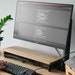Wooden Monitor Stand in 3 Sizes and 4 Colors, Dual Monitor Display ...