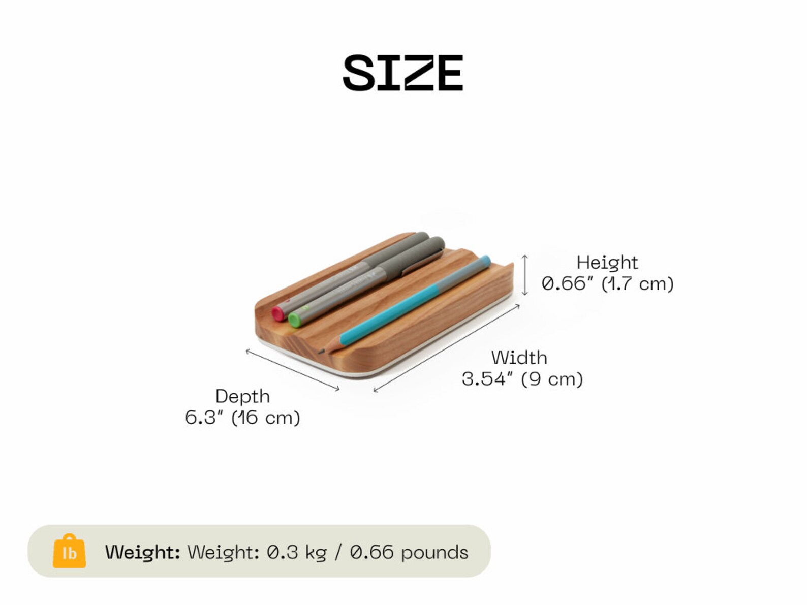 Desk Organizer: Wooden Pen Holder for Desk, Office Supplies, Pen Rack ...