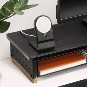 Wood Magsafe Stand, Wireless Charger Magsafe Charging Station, iPhone ...