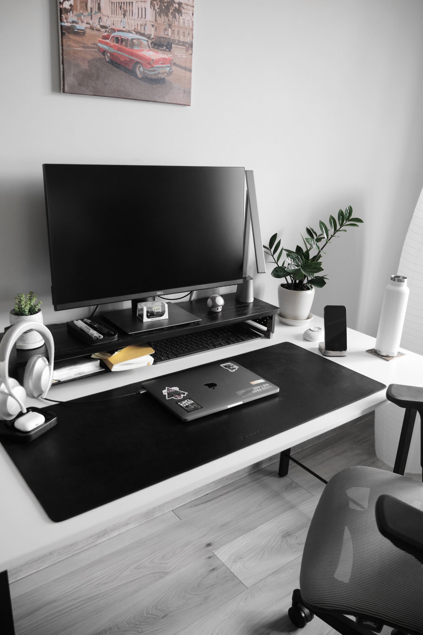 Wooden Computer Riser, Dual Desk Monitor Stand, Wood Monitor Stand ...