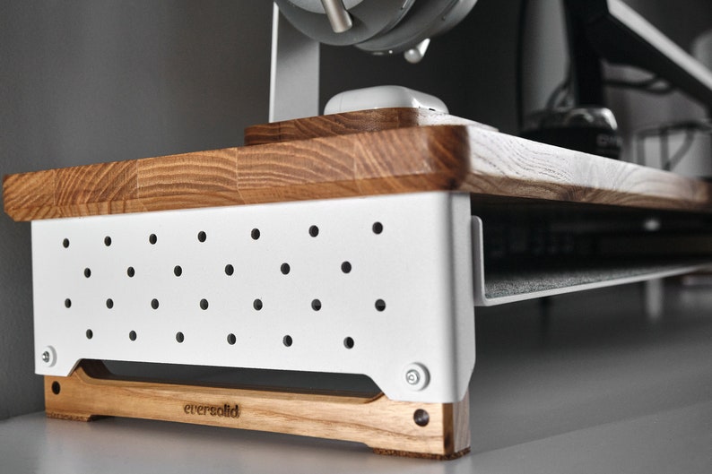 Wooden Computer Riser, Dual Desk Monitor Stand, Wood Monitor Stand ...