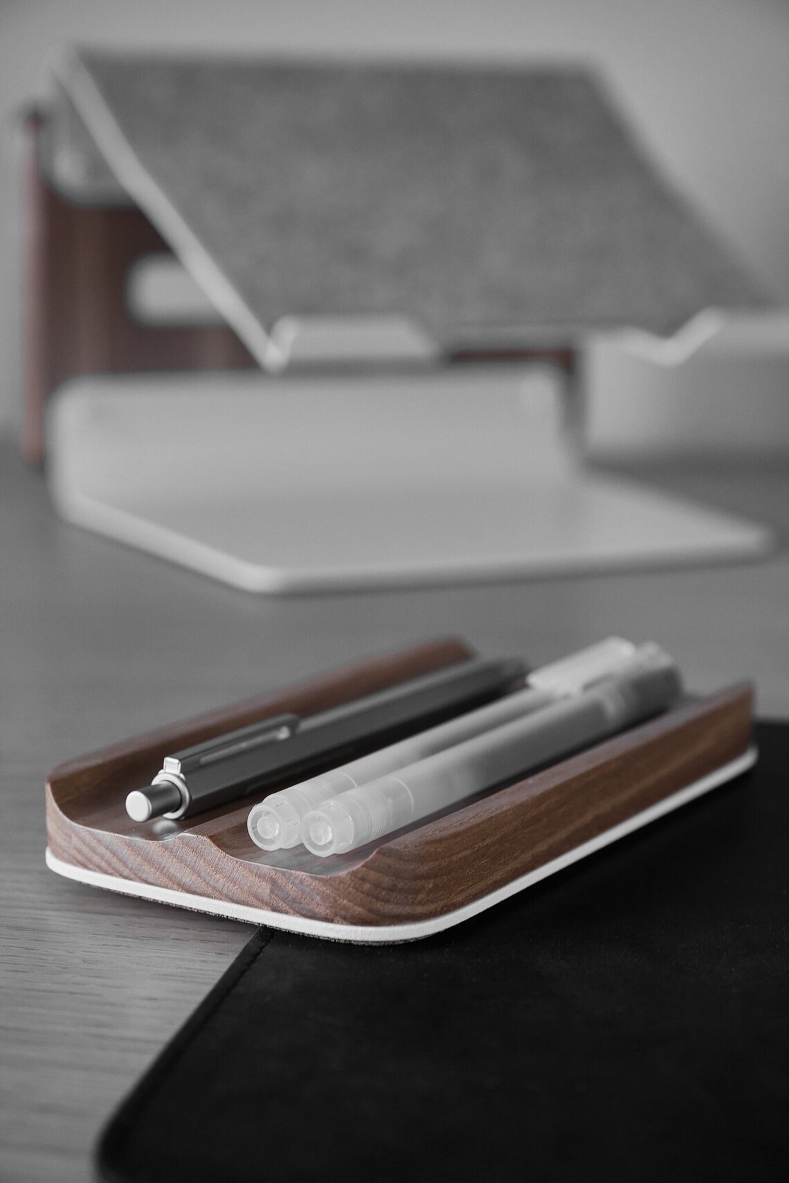Desk Organizer: Wooden Pen Holder for Desk, Office Supplies, Pen Rack ...