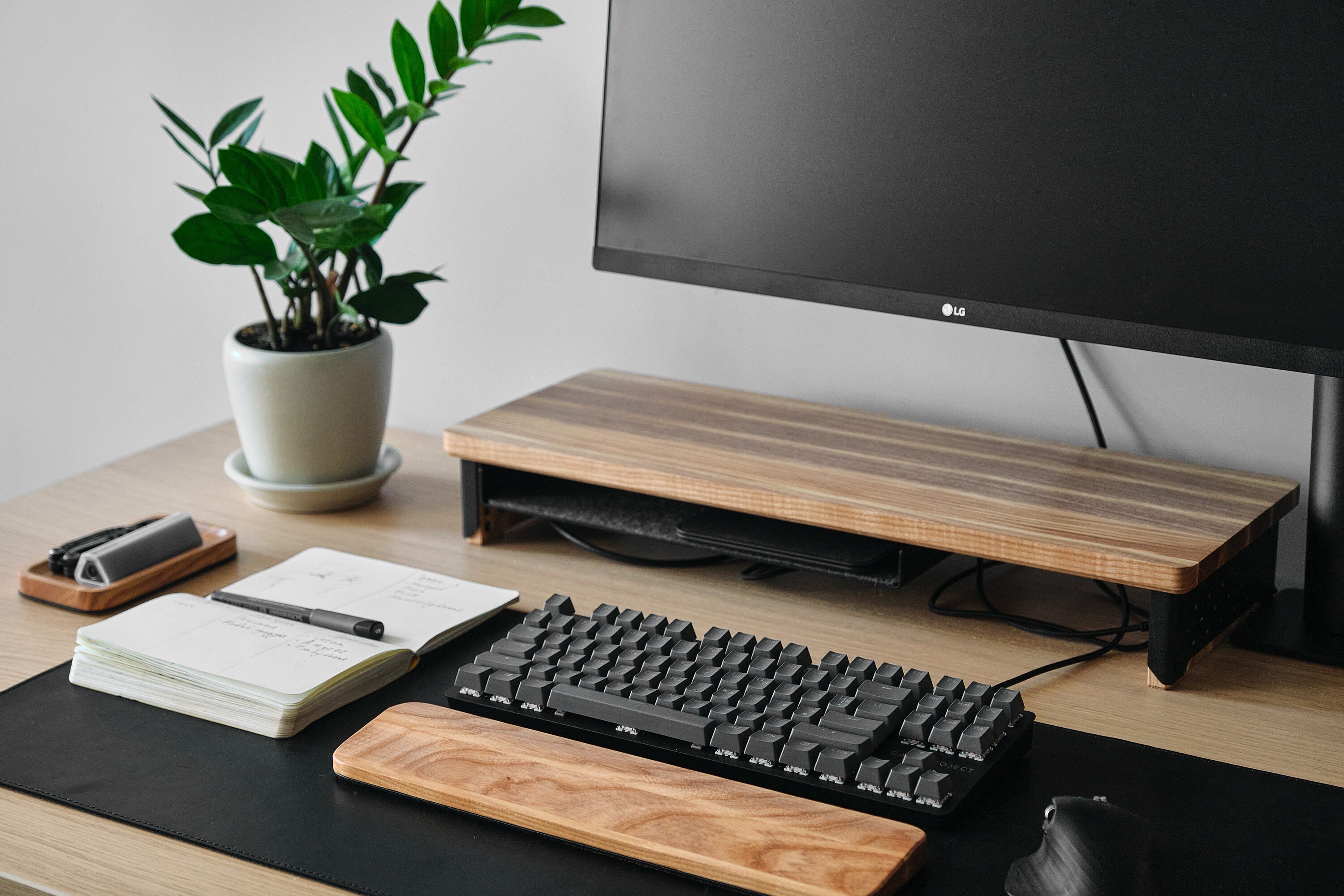 Metal Shelf for Monitor Stand, Monitor Riser Open Shelving, Desk ...