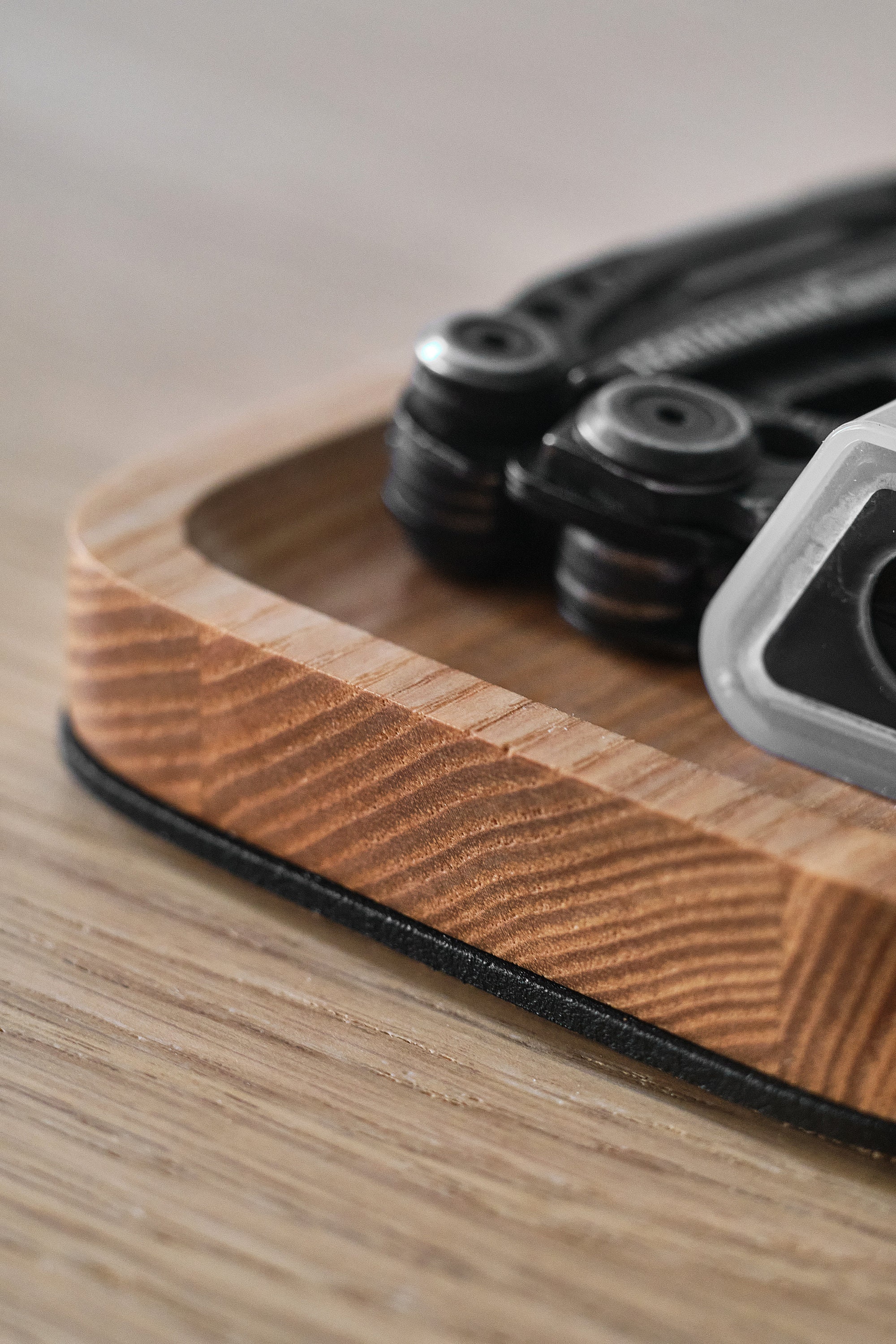 Desk Organizer: Wood Desk Tray, Key Organizer, Wooden Decorative Tray ...