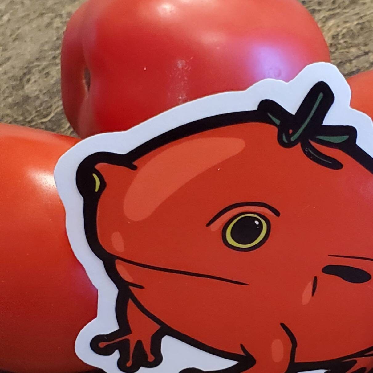 Tomato Frog Vinyl Sticker / Decal - Etsy