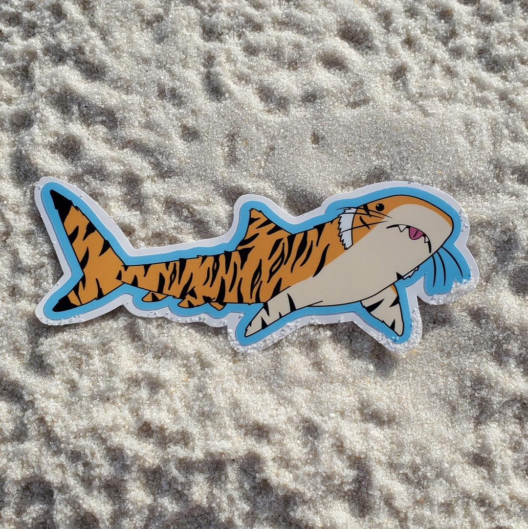 Tiger Shark Sticker - Etsy