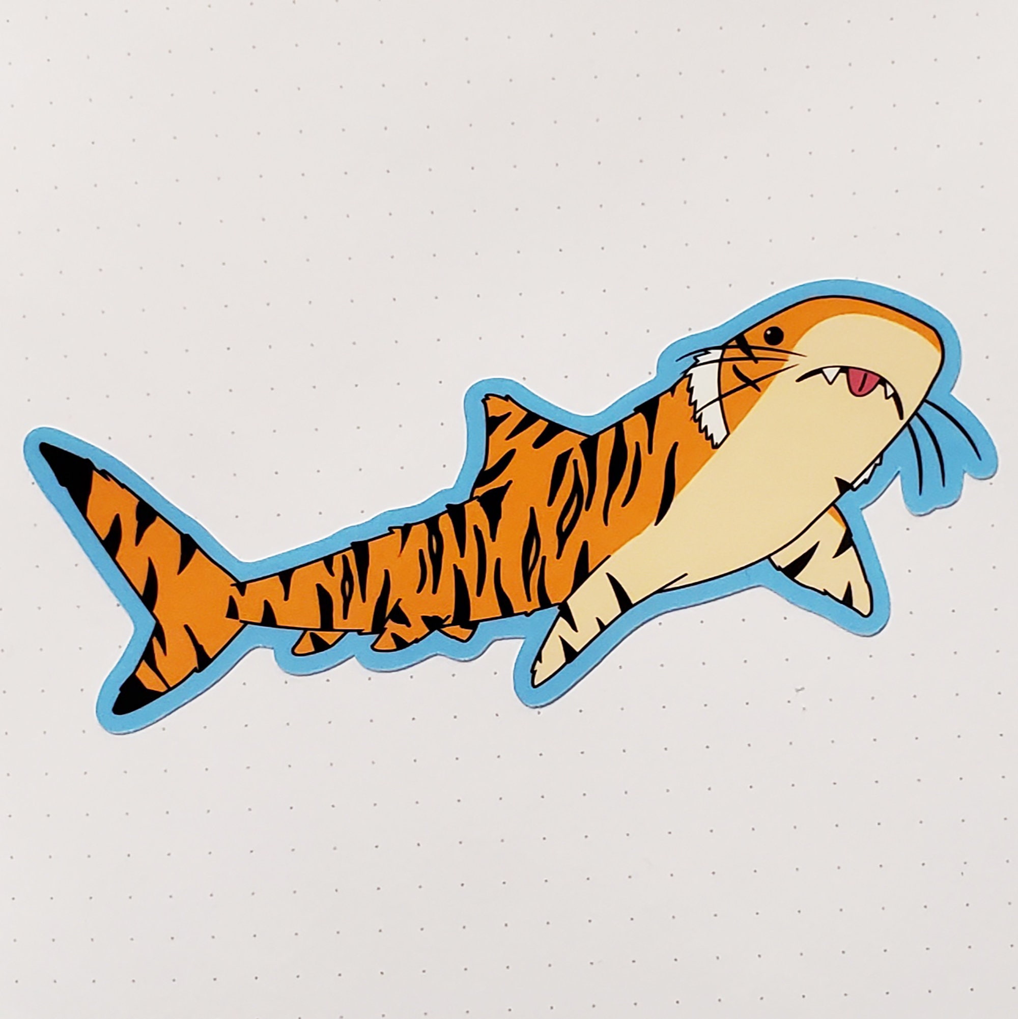 Tiger Shark Sticker - Etsy