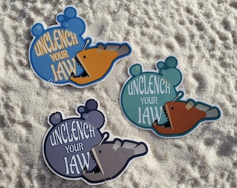 Unclench Your Jaw Sticker - Etsy