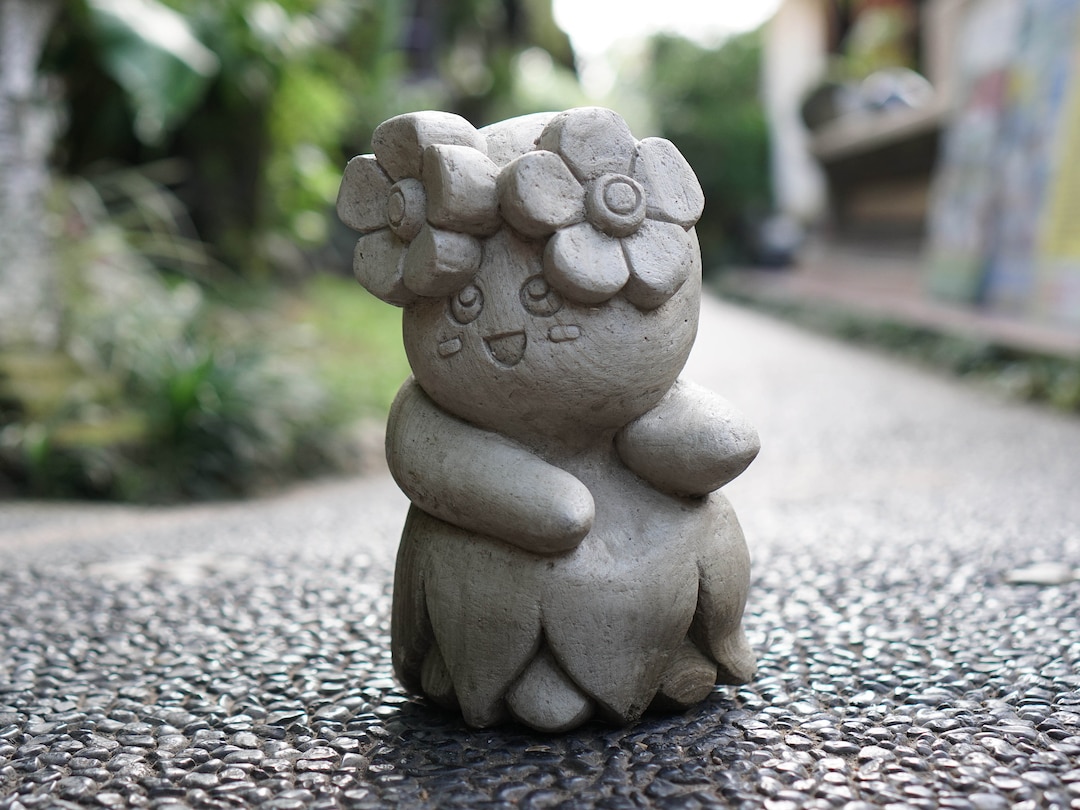 Stone Bellossom Pokemon Figure Statue 20 Cm - 7.8" Inch, Stone Carving ...