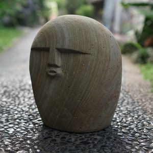 Meme Stone Sculpture, Funny Face Stone Sculpture, Stone Statue ...