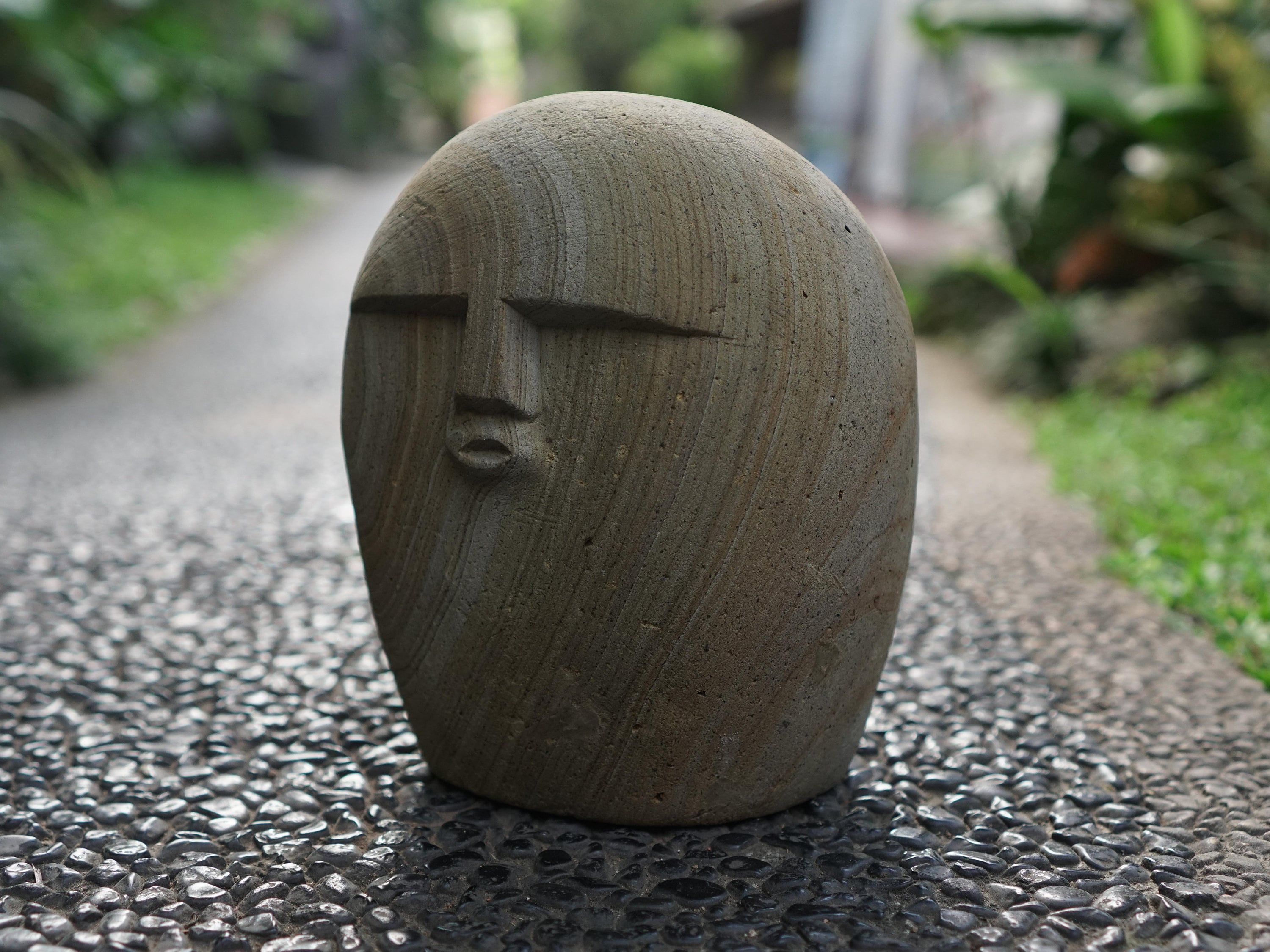 Meme Stone Sculpture, Funny Face Stone Sculpture, Stone Statue ...