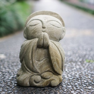 Jizo Statue 7.8" Inch - 20 Cm, Stone Statue, Guardian Jizo, Stone ...