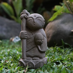 Jizo Buddha Stone Sculpture 7.8" Inch / 20 Cm, Japanese Jizo, Stone ...