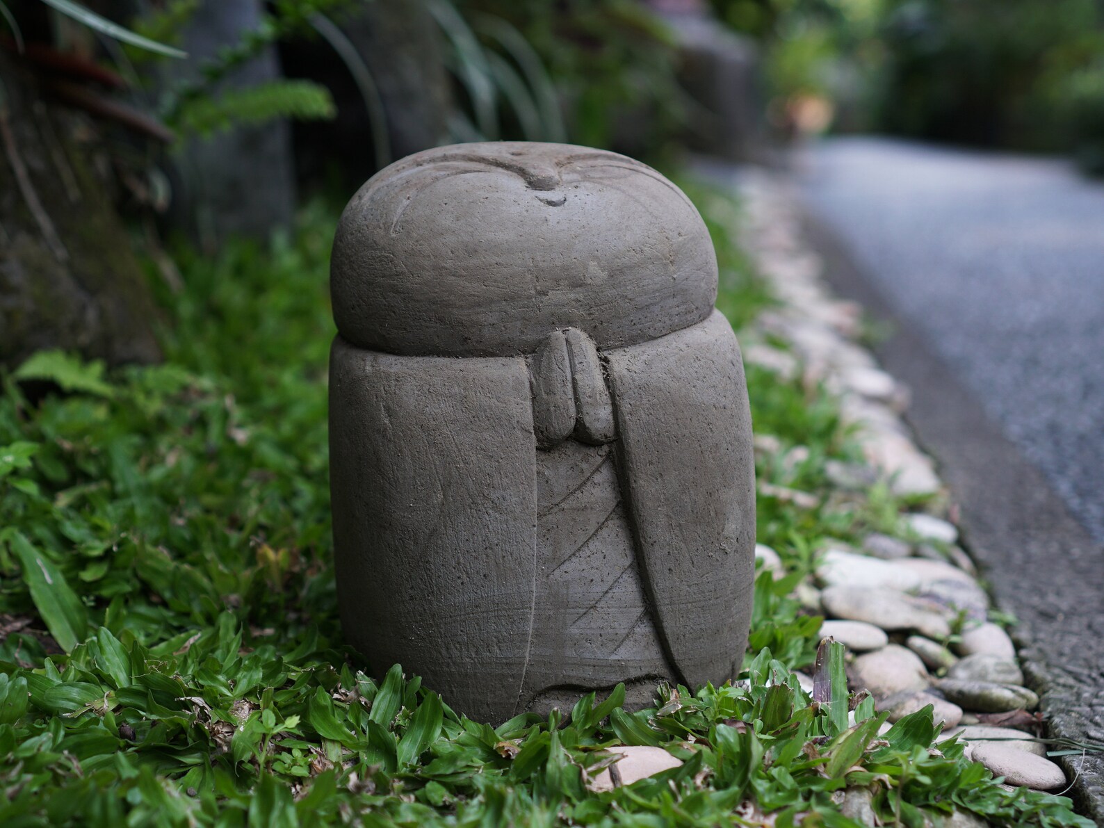 Large Jizo Statue 9.8" Inch - 25 Cm, Stone Jizo, Jizo Statue, River ...