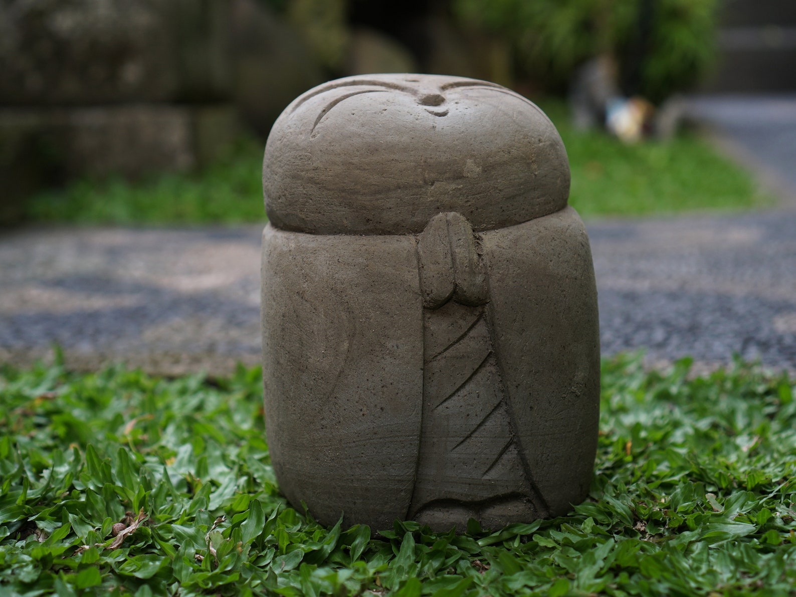 Large Jizo Statue 9.8" Inch - 25 Cm, Stone Jizo, Jizo Statue, River ...