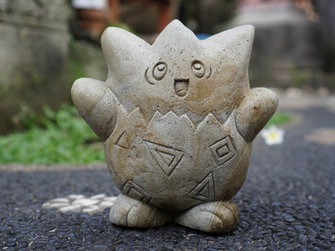 Stone Pokemon Togepi Figure Statue 20 Cm - 7.8" Inch, Stone Statue ...