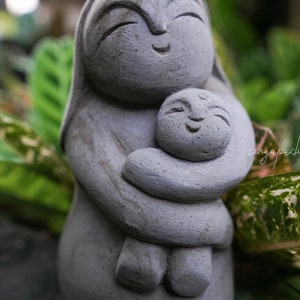 Jizo Buddha Sculpture, Jizo Baby, Mother Jizo, Love Family, Stone ...