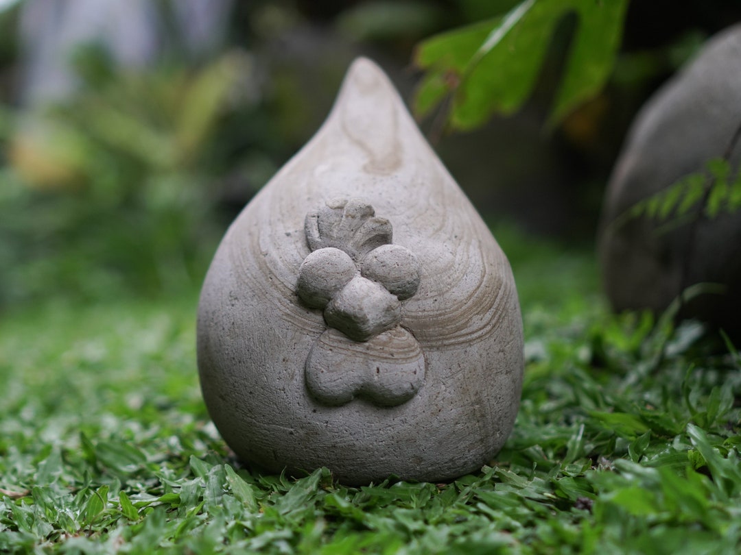 Stone Chicken Figure Sculpture 7.8" Inch - 20 Cm, Chicken Figure ...