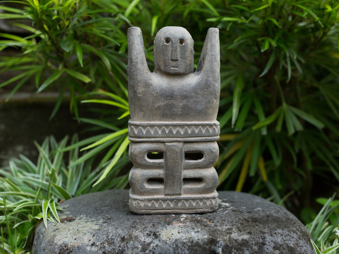 Concrete Primitive Statue 7.8 Inch / 20 Cm , Primitive Concrete ...