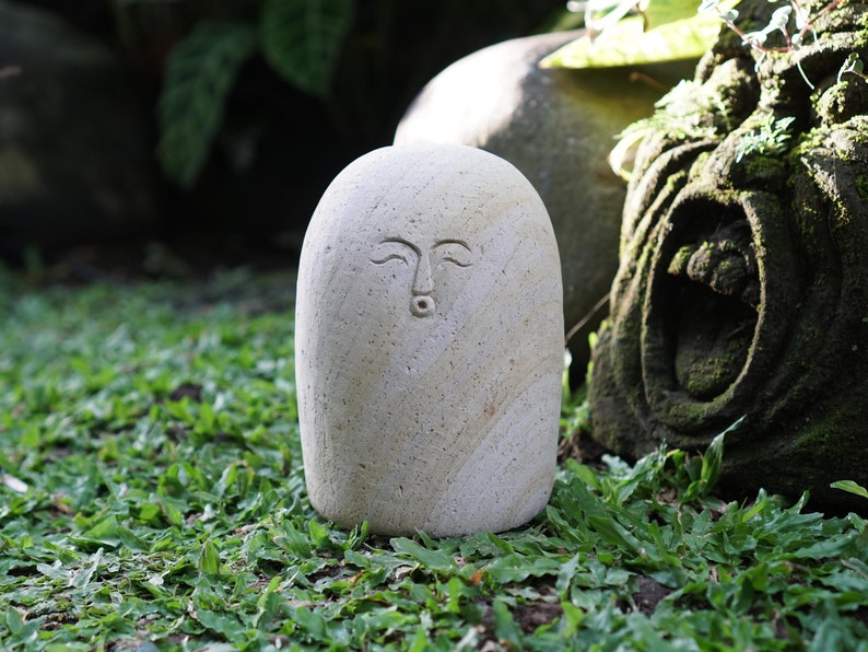 Funny Stone 20 Cm - 7.8" Inch , Stone Face Figurine, Meme Funny Stone ...