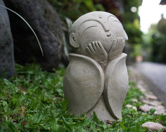 Large Stone Jizo Statue - Etsy