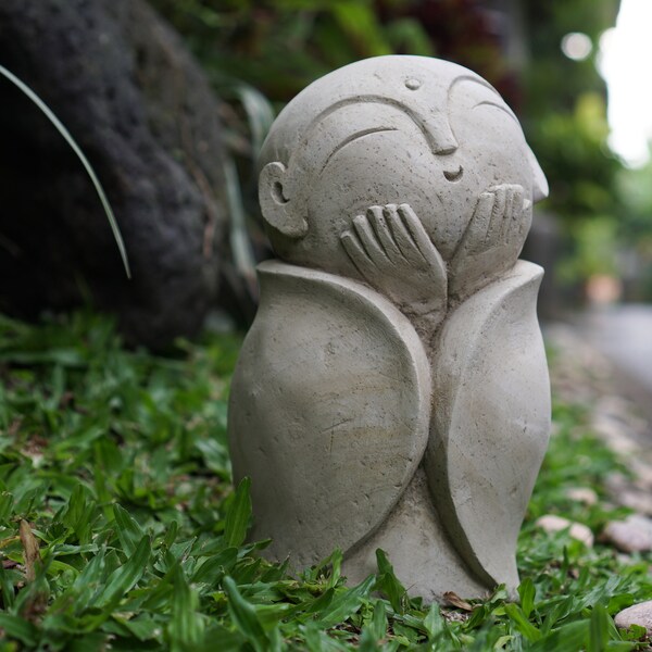 Meme Stone Sculpture, Funny Face Stone Sculpture, Stone Statue ...
