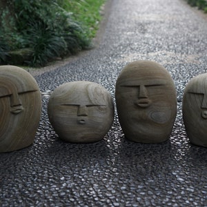 Meme Stone Sculpture, Funny Face Stone Sculpture, Stone Statue ...
