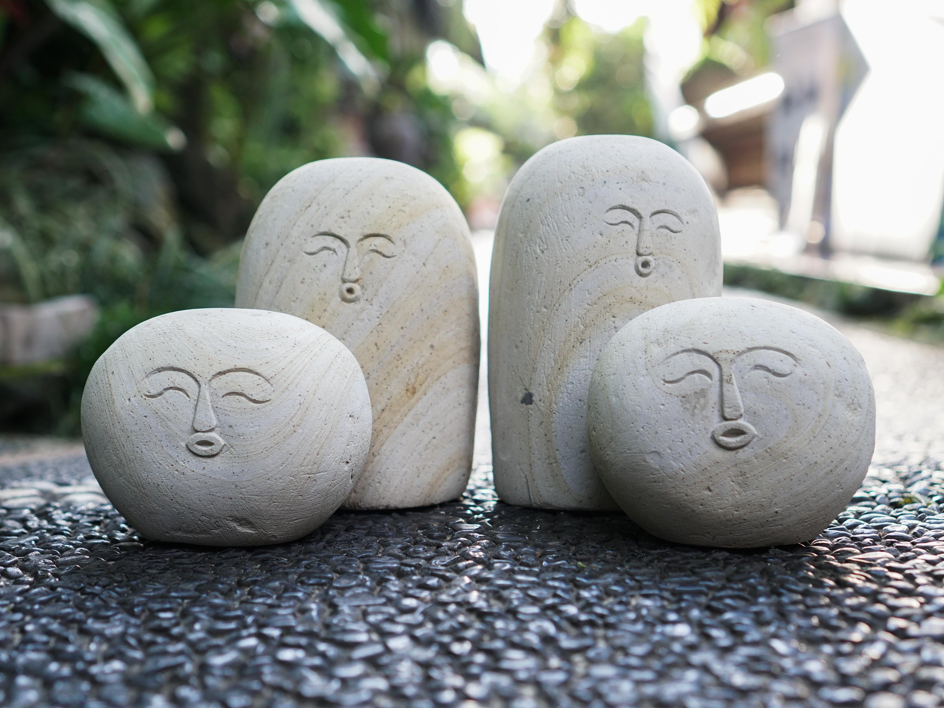 Funny Stone 20 Cm - 7.8" Inch , Stone Face Figurine, Meme Funny Stone ...