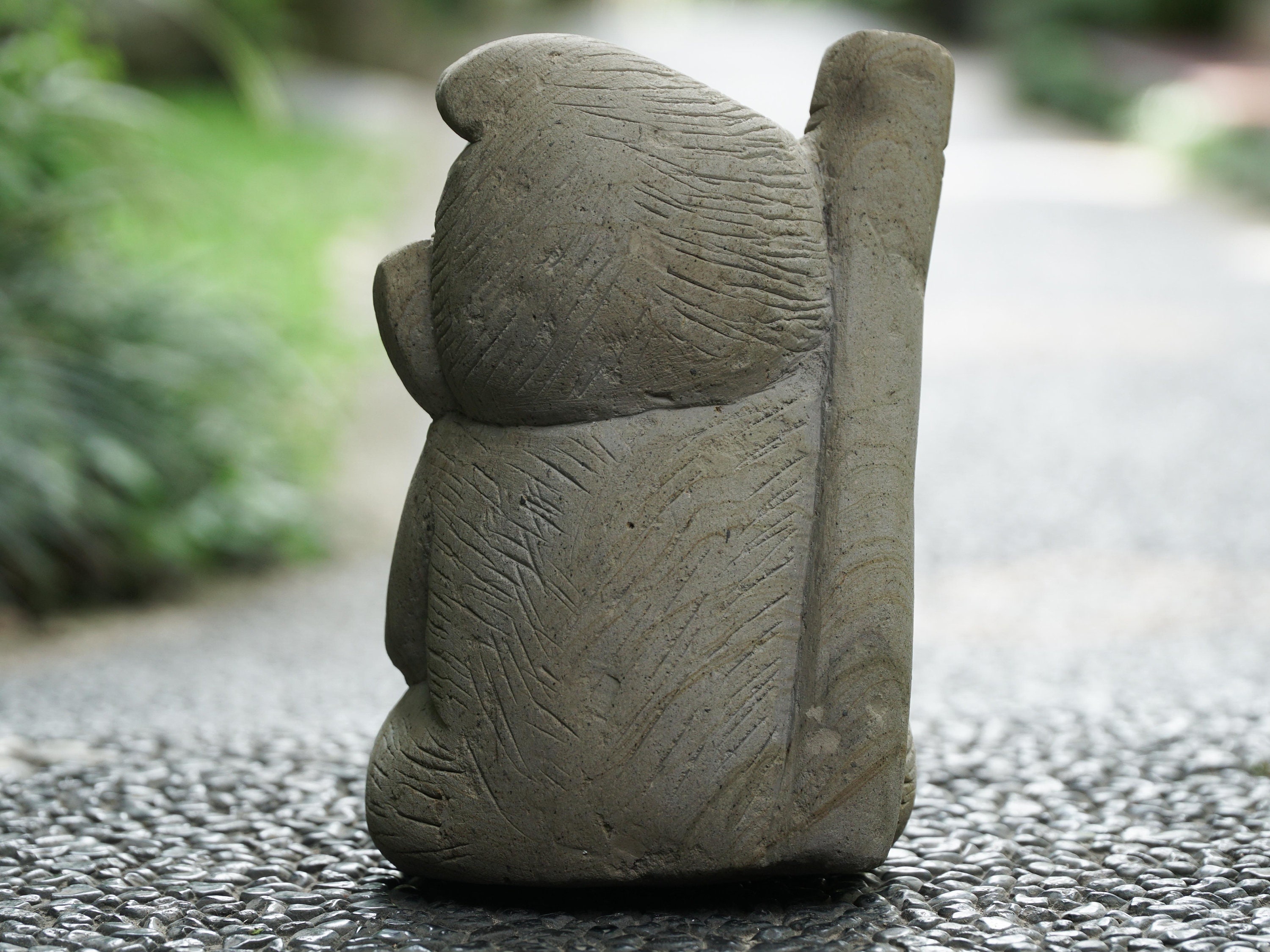 Stone Monkey King Sculpture 7.8" Inch - 20 Cm, Stone Statue, Stone ...