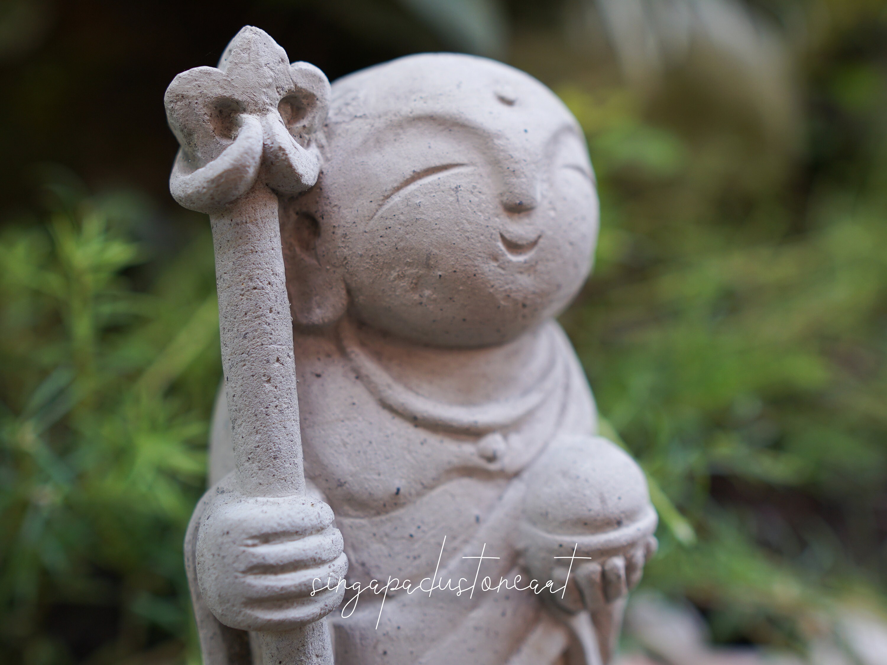 Jizo Buddha Stone Sculpture 7.8 Inch / 20 Cm, Japanese Jizo, Stone Jizo ...