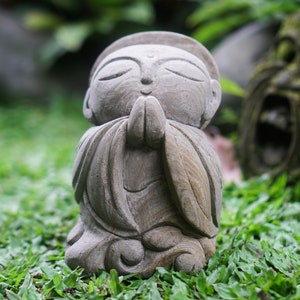 Jizo Statue 7.8" Inch - 20 Cm, Stone Statue, Guardian Jizo, Stone ...