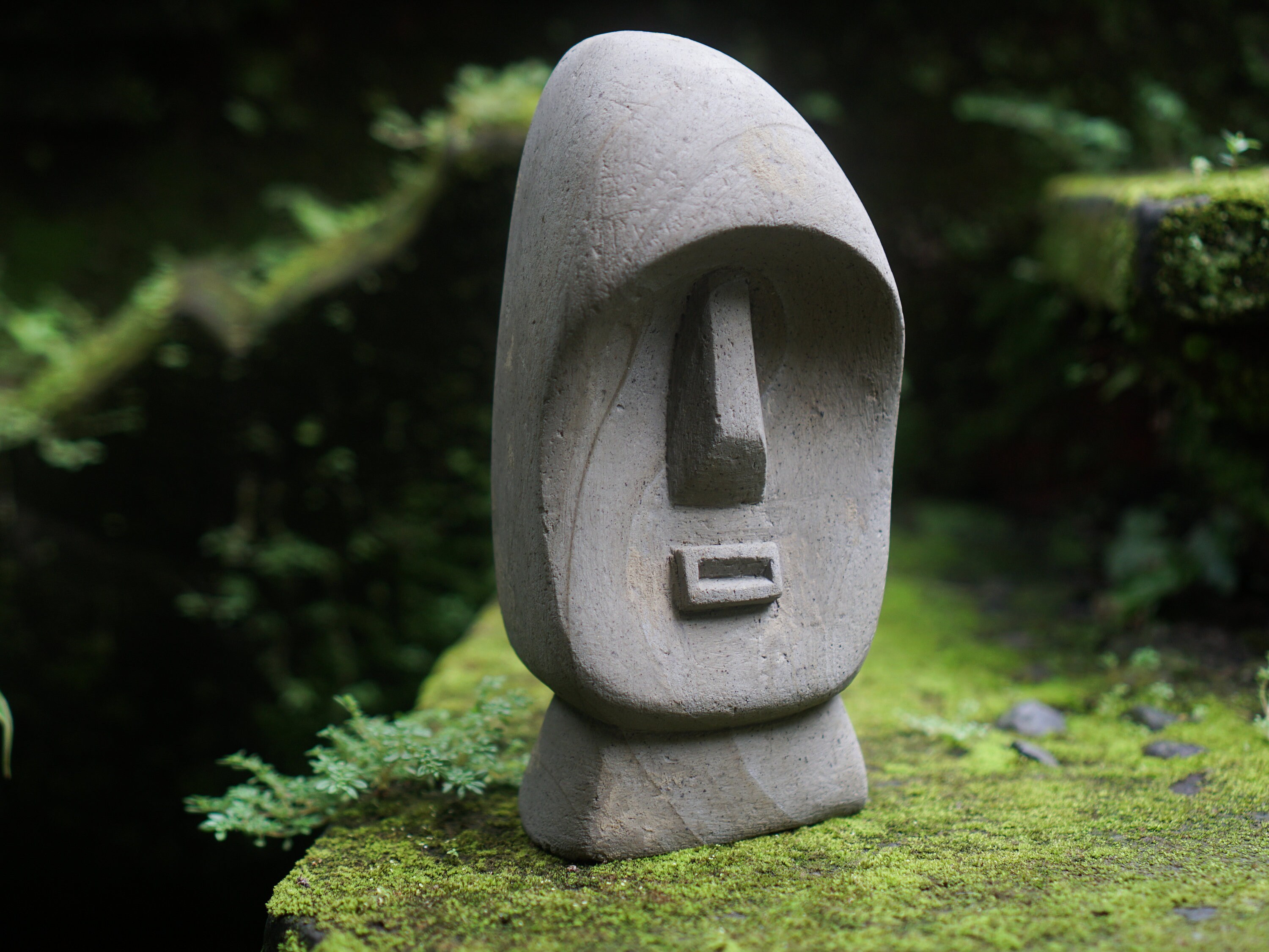 Moai Stone Statue 7.8" Inch - 20 Cm, Rapanui, Chile, Easterisland ...