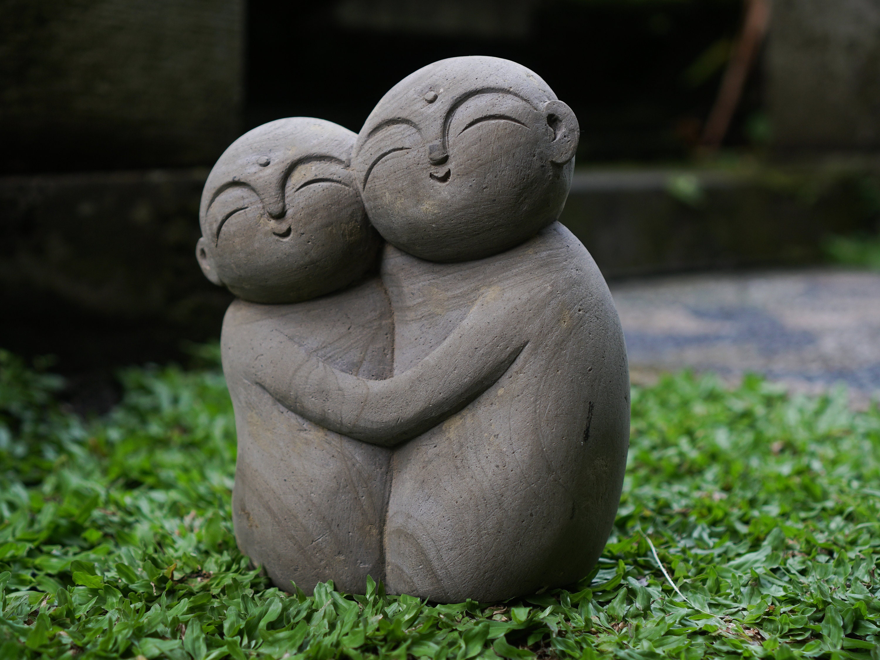 Couple Jizo Statue 7.8 Inch / 20 Cm, Jizo Statue, Guardian Jizo ...